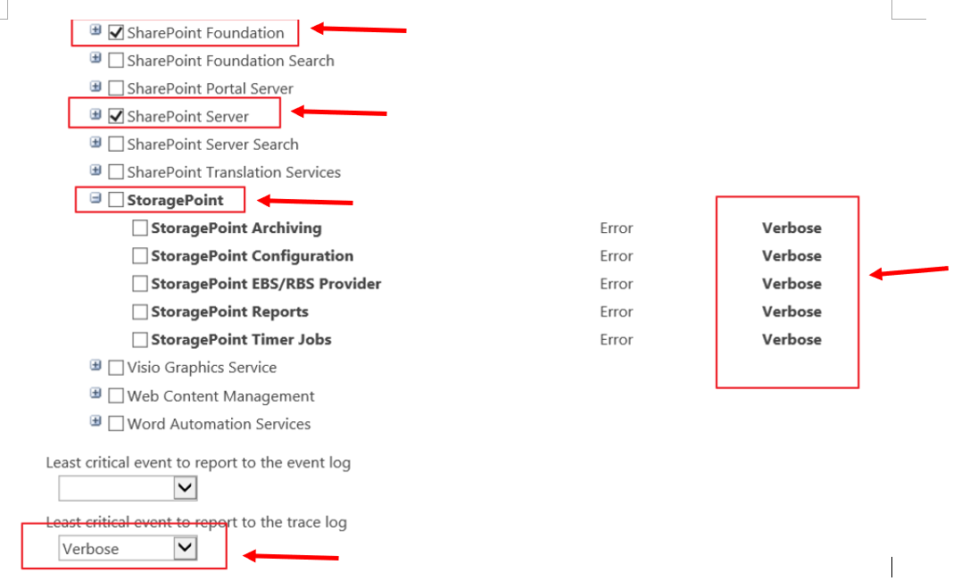 How to turn on Verbose logging for Metalogix StoragePoint? (4269553)